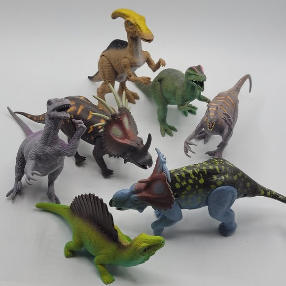 Assorted | Toys | 7 Dinosaurs Hard Plastic Toys | Poshmark